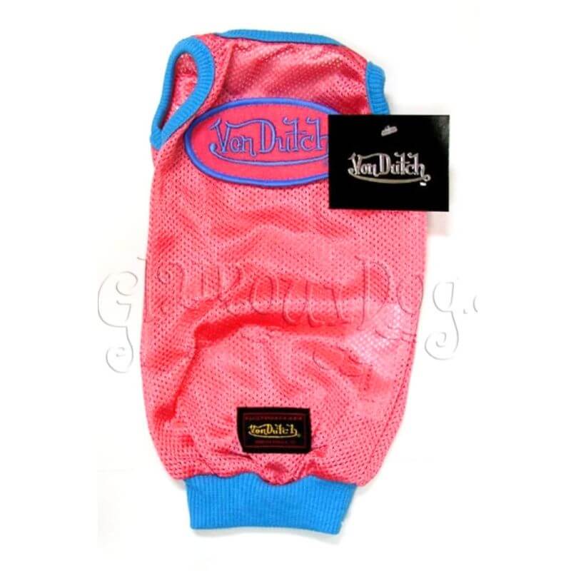 Von Dutch™ Mesh Tank – Pink and Turquoise – GlamourDog